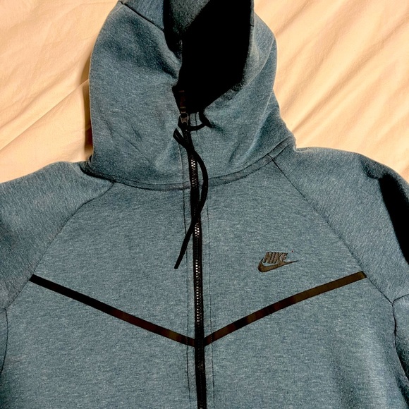 Nike | Jackets & Coats | Used Nike Tech Fleece Jacket Indigo | Poshmark
